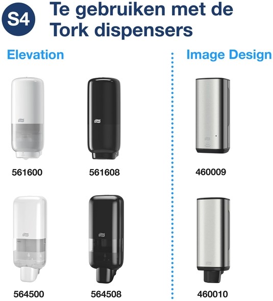 Handzeep Tork S4 Premium vloeibaar 1000ml mild 424501 Kantoormateriaal.shop