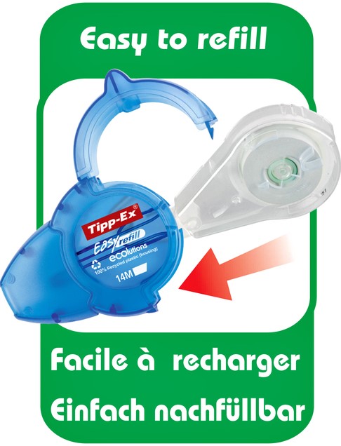 Correctietape Tipp-Ex easy refill ecolutions 5mmx14m Kantoormateriaal.shop