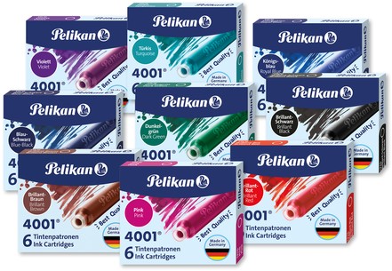 Inktpatroon Pelikan 4001 koningsblauw 20 stuks Kantoormateriaal.shop