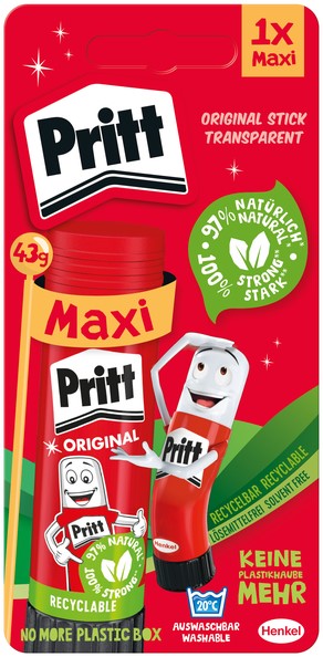 Lijmstift Pritt Stick Original 43gr op blister Kantoormateriaal.shop