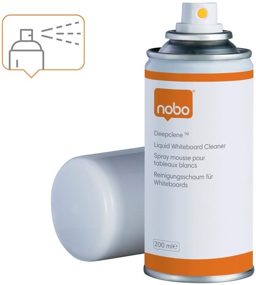 Whiteboardreinigingsspray Nobo deepclene 200ml Kantoormateriaal.shop